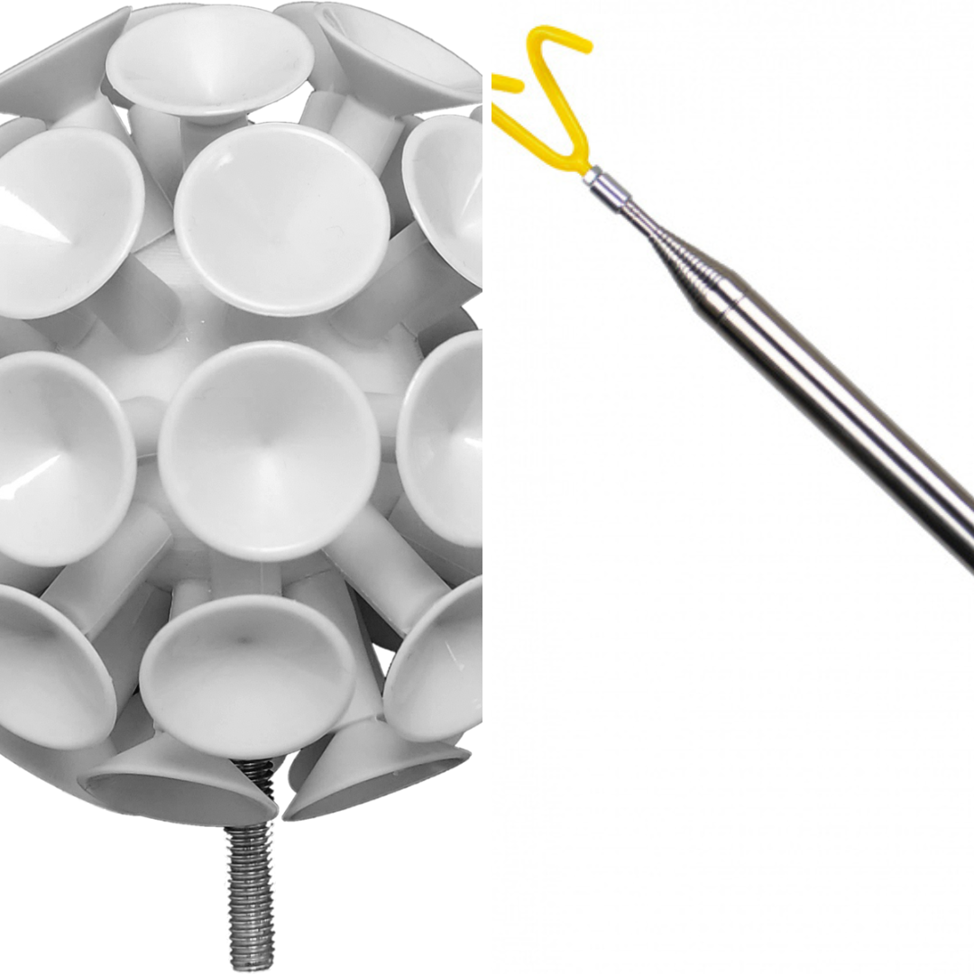 MaxDisctance Stick - Disc Golf Retriever Combo – Chains Or Dye Disc Golf